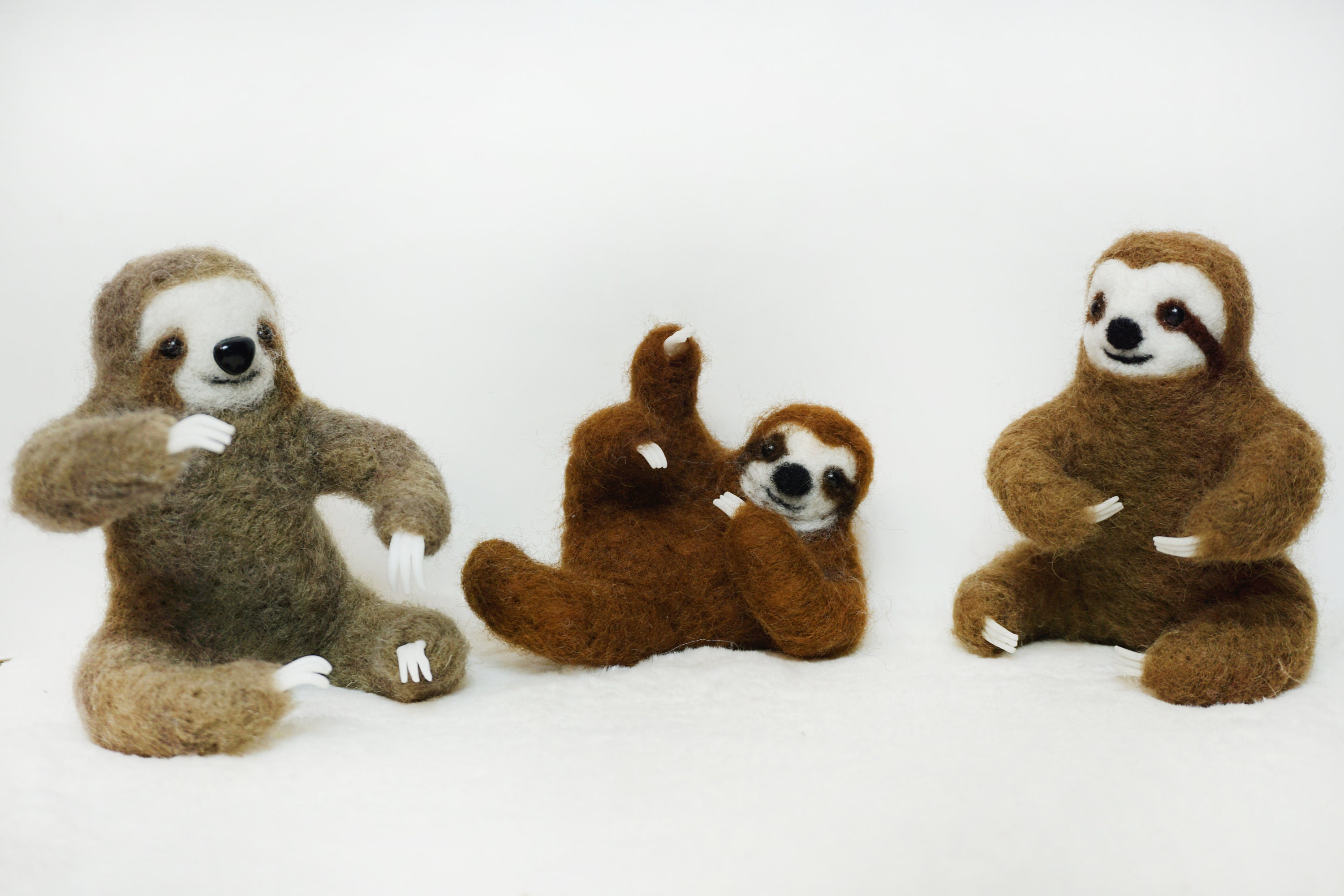 Sloth Gifts Spirit Animal Sloth Ornament Needle Felt Sloth - Etsy