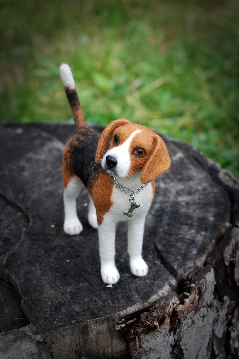 Beagle Gifts Felted Dog Miniature Needle Felted Animals Dog - Etsy
