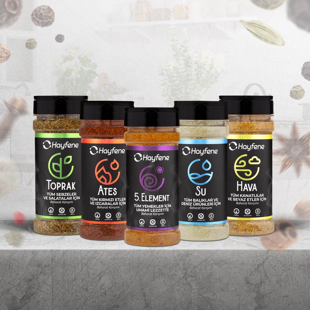 Elements Series Special Spice Set, Set of 5, Handmade Mix, Gourmet ...