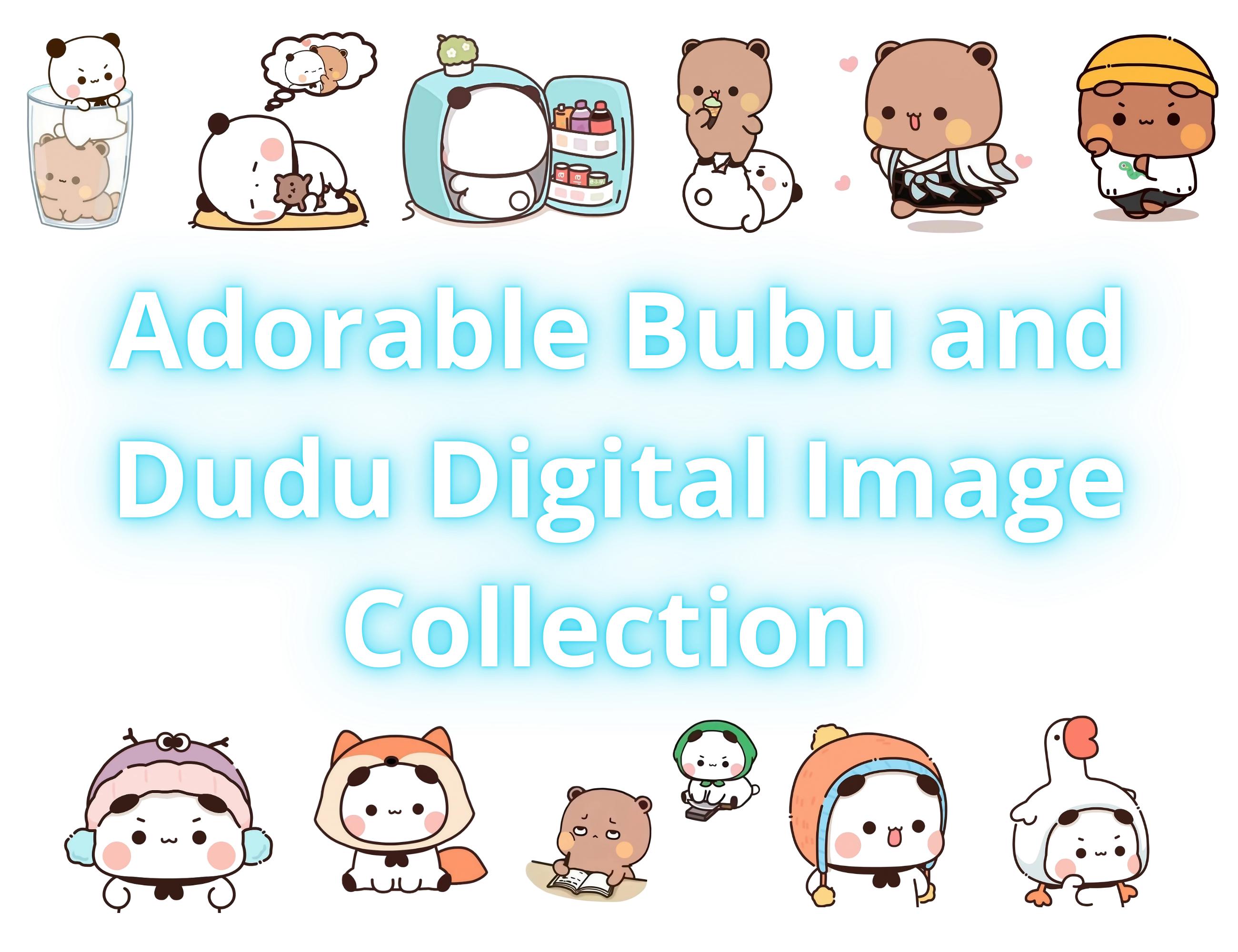 Bubu Dudu Mega Pack • 100 + Cute Panda and Bear Graphics • Kawaii PNG ...
