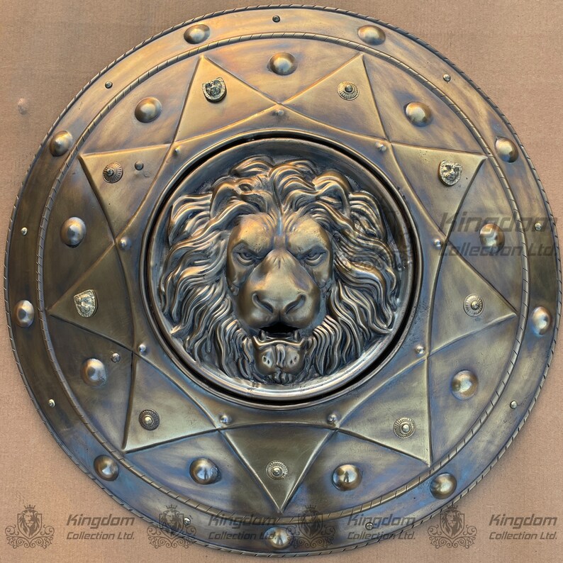 Loin Face Round Metal Shield Medieval Knight Shield for Role - Etsy UK