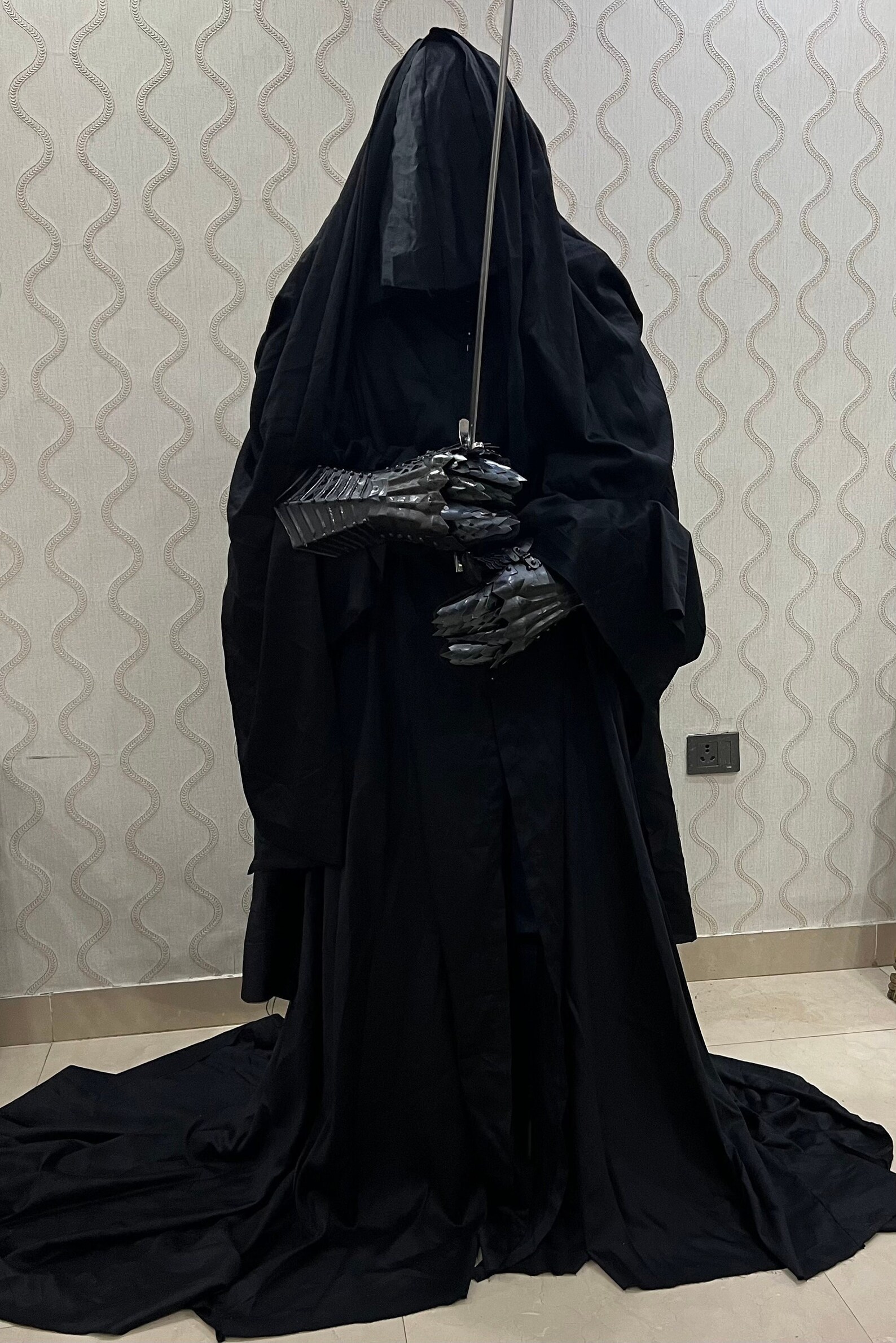 Halloween Ring Wraith Costume Nazgul Costume Black Cape - Etsy Australia