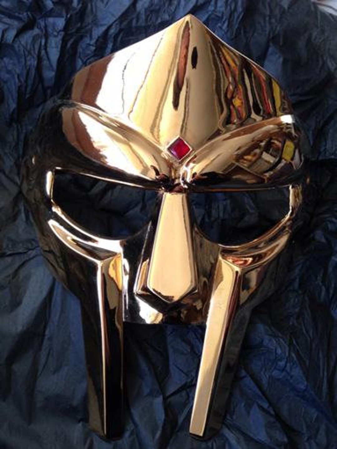 MF Doom Gladiator Mask Mad-villain Golden Finish Brass Face - Etsy UK