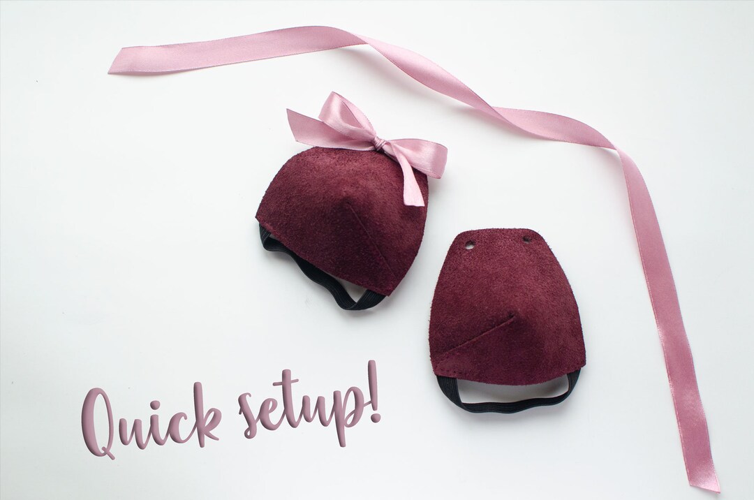 Leather Roller Skate Toe Guards With Ribbon - Etsy