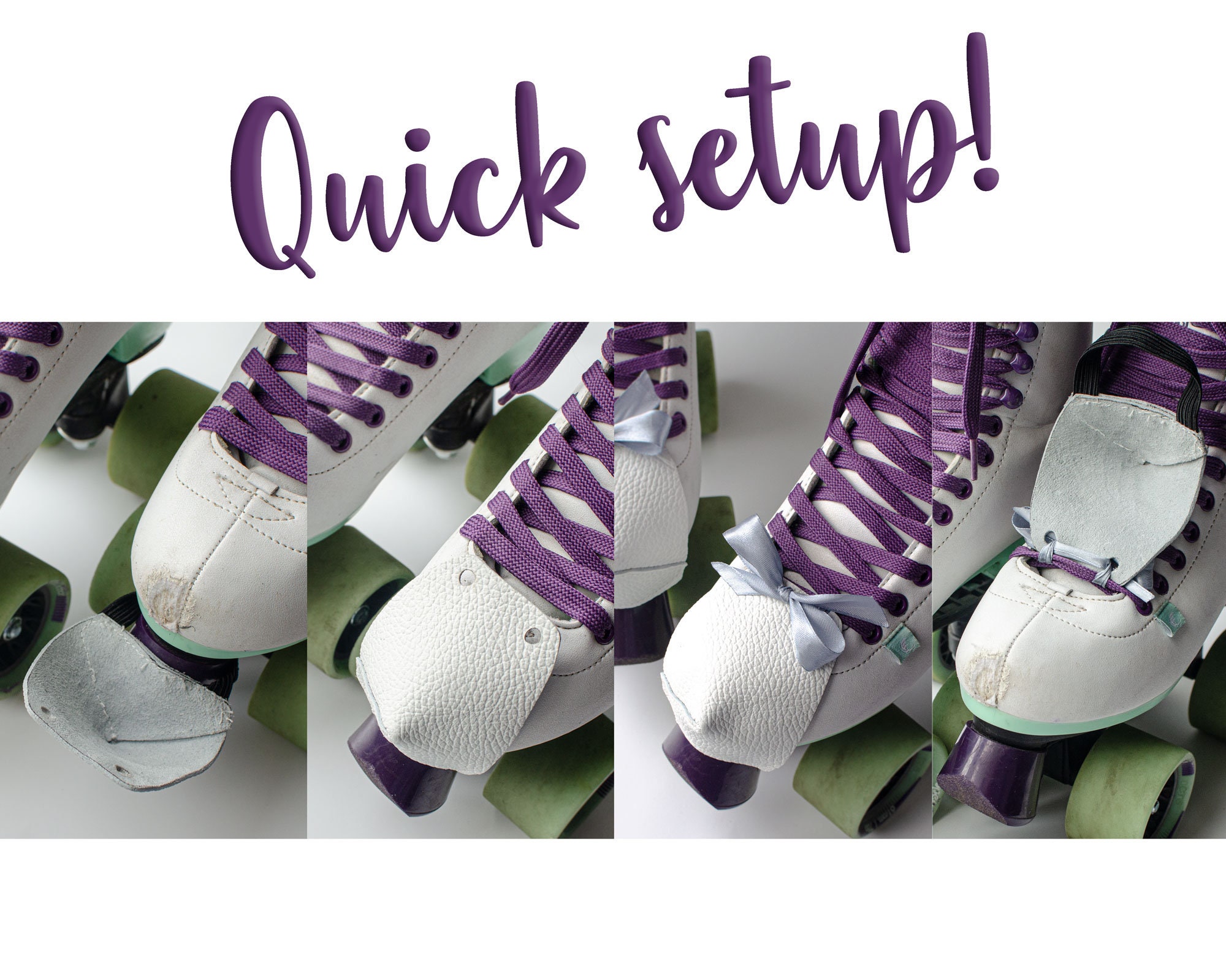 Roller Skate Toe Guards, Toe Caps With Ribbon, Cute Roller Skate ...
