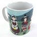 Printed Ceramic Mug, Welsh Ladies Hillside by Odwen, Gift, Cup ...