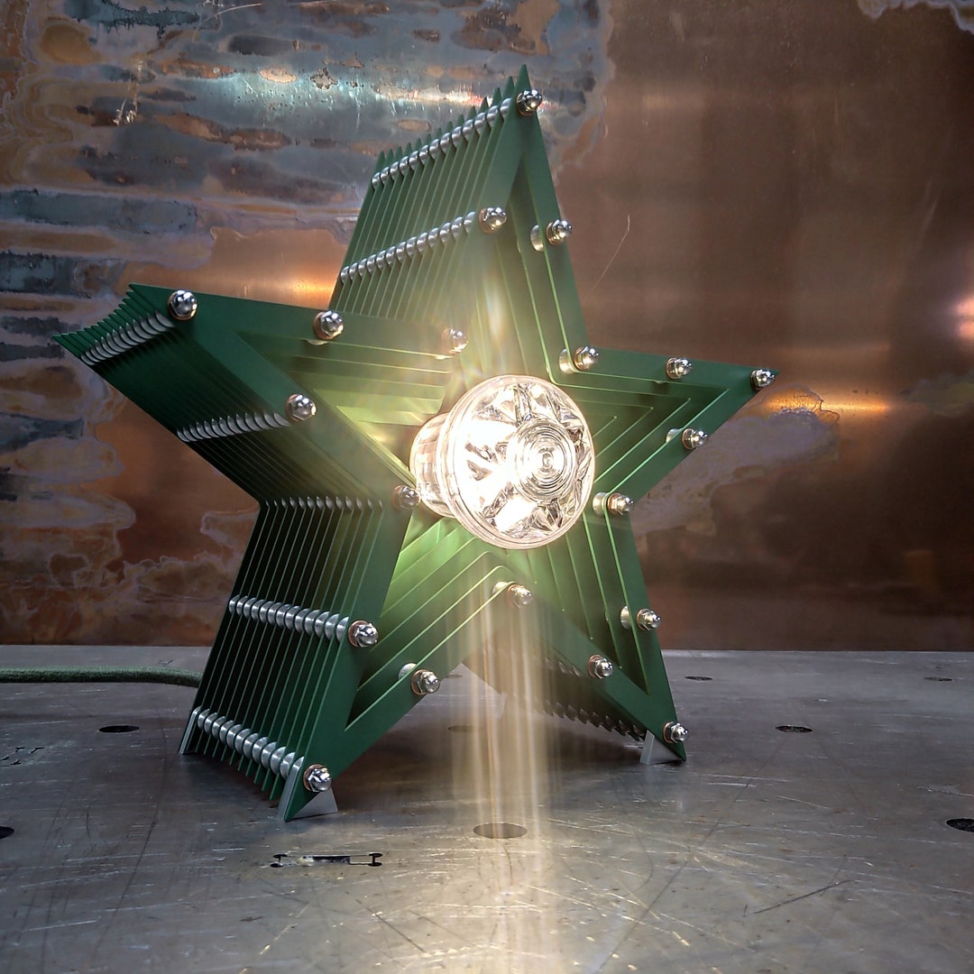 Mini Fairground Star Light Table Desk Wall Office Lamp Green Verde - Etsy