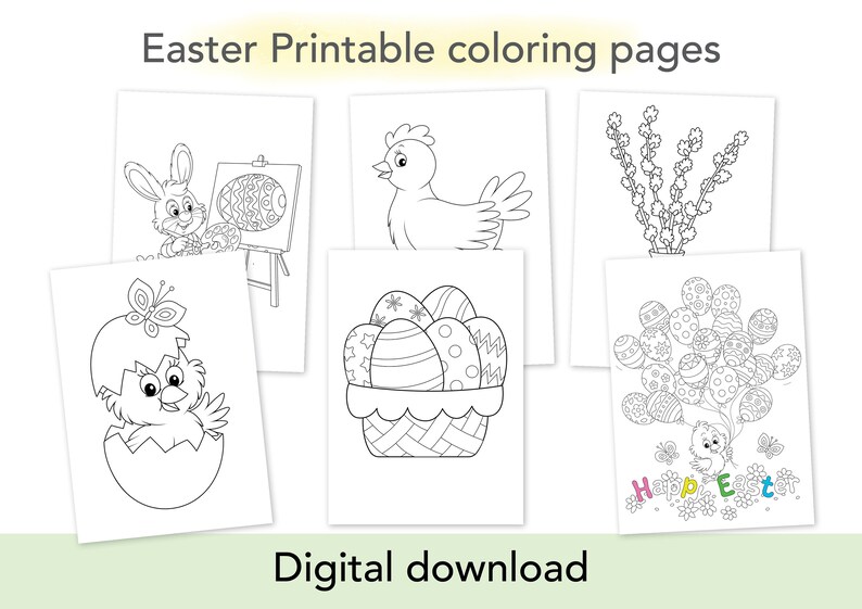 Easter Coloring Pages for Kids, Easter Printable, Easter Games, Easter ...