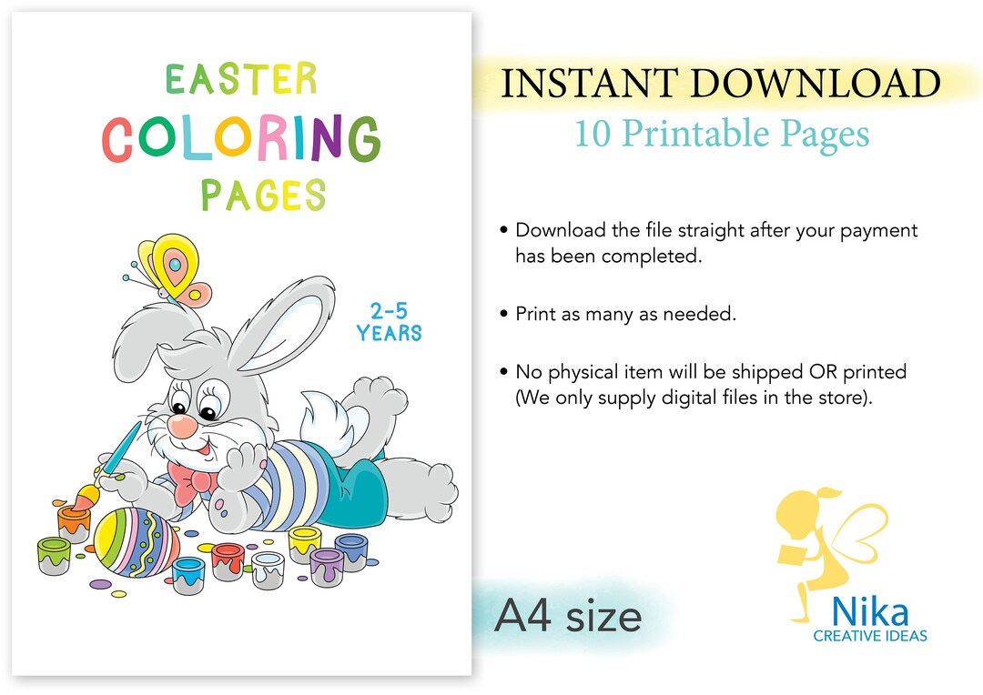 Easter Coloring Pages for Kids, Easter Printable, Easter Games, Easter ...