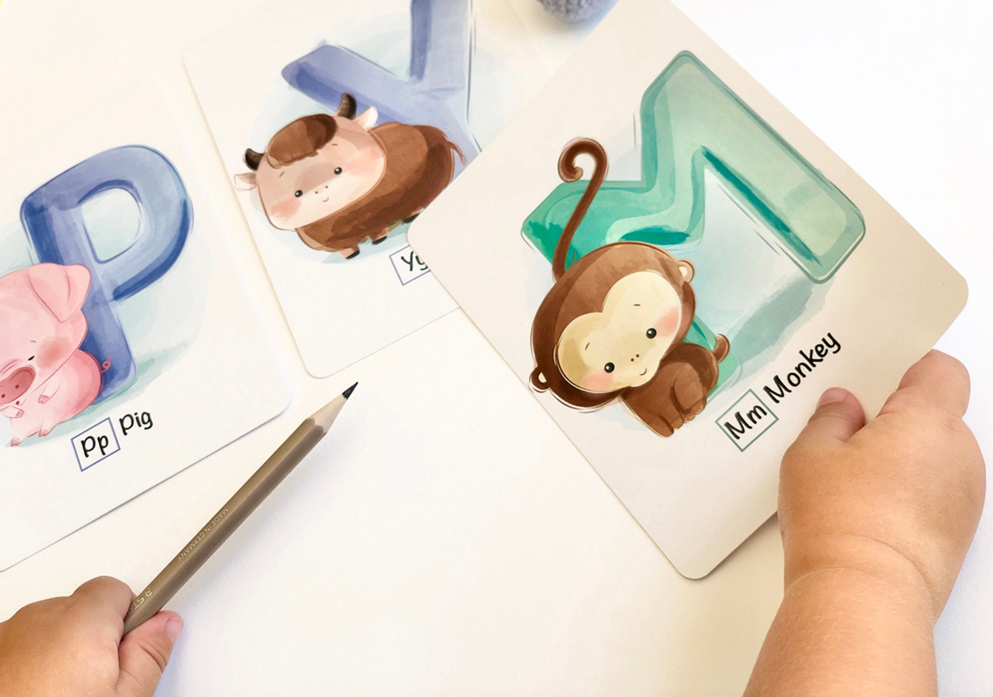 Set of Printable Alphabet Flashcards / ABC Cards / Instant - Etsy