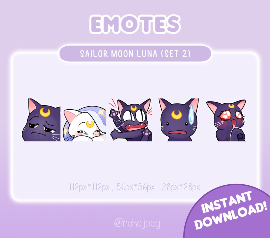 Cute Cats Emotes Pack set 2 for Twitch & Discord - Etsy New Zealand
