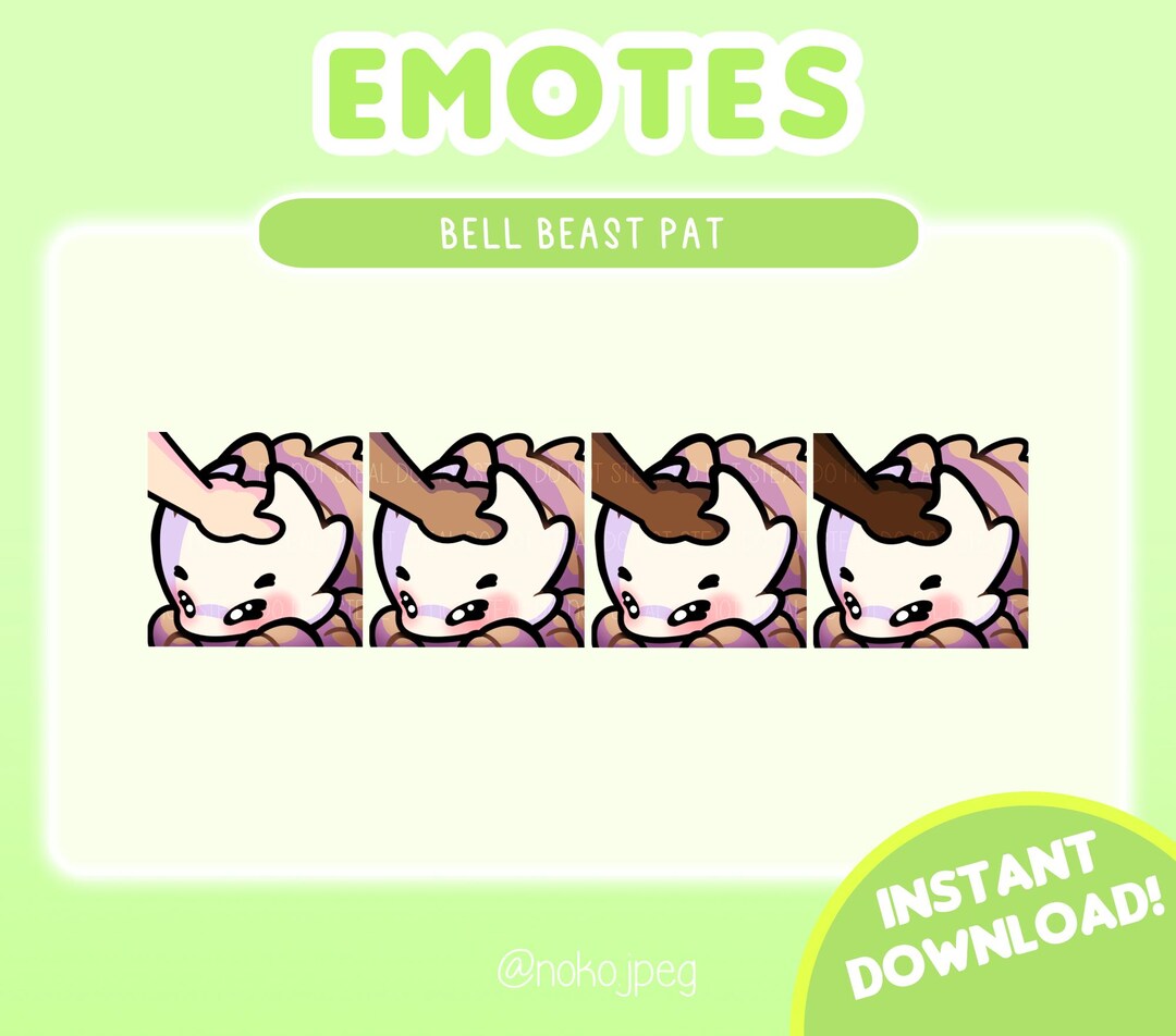 Bellbeast Pat Emote - 4 Colors Skin || for Twitch & Discord - Etsy