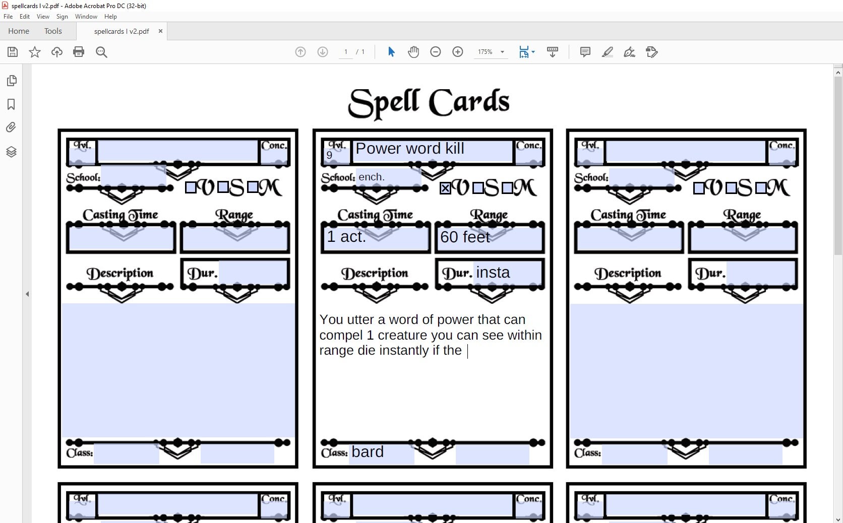 Character Sheet D&D Forest Dnd Accessory Extended Version | Etsy