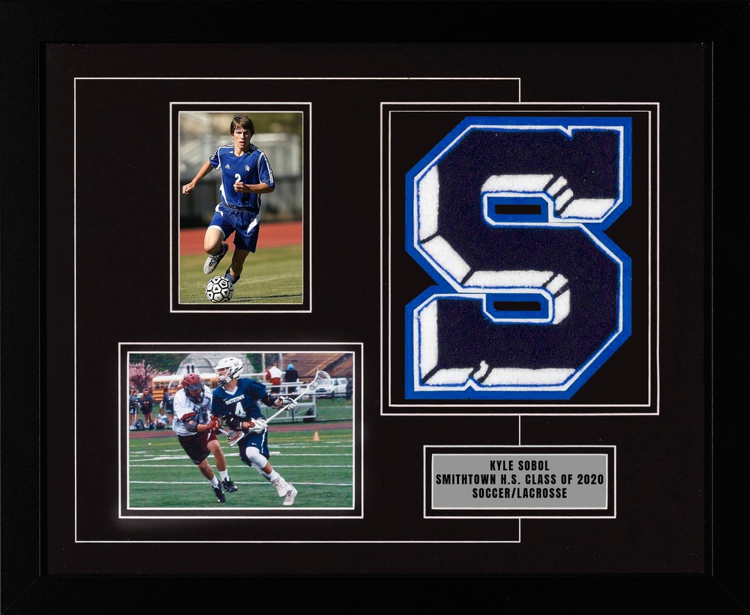 Varsity Letter Framing With 2 Pictures - Create Memorabilia for Your ...