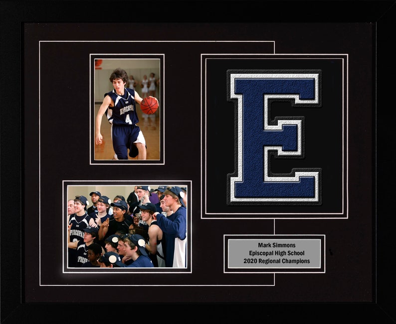 Varsity Letter Framing With 2 Pictures - Create Memorabilia for Your ...