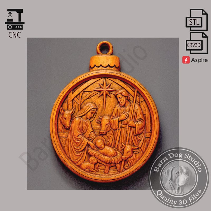 Nativity Ornaments Stl - Etsy