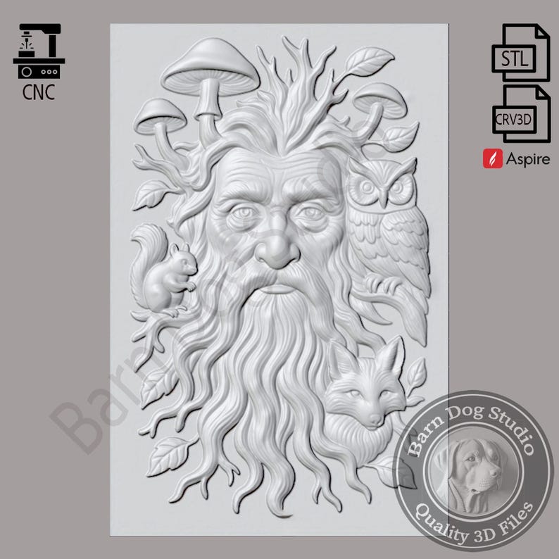 3D STL Design Spirit Man Relief for CNC Routers and 3D Printing - Etsy