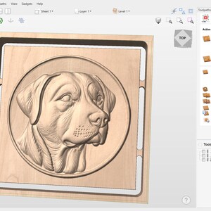 Labrador Retriever, Dog, Bas Relief, 3D, CNC, STL File, - Etsy