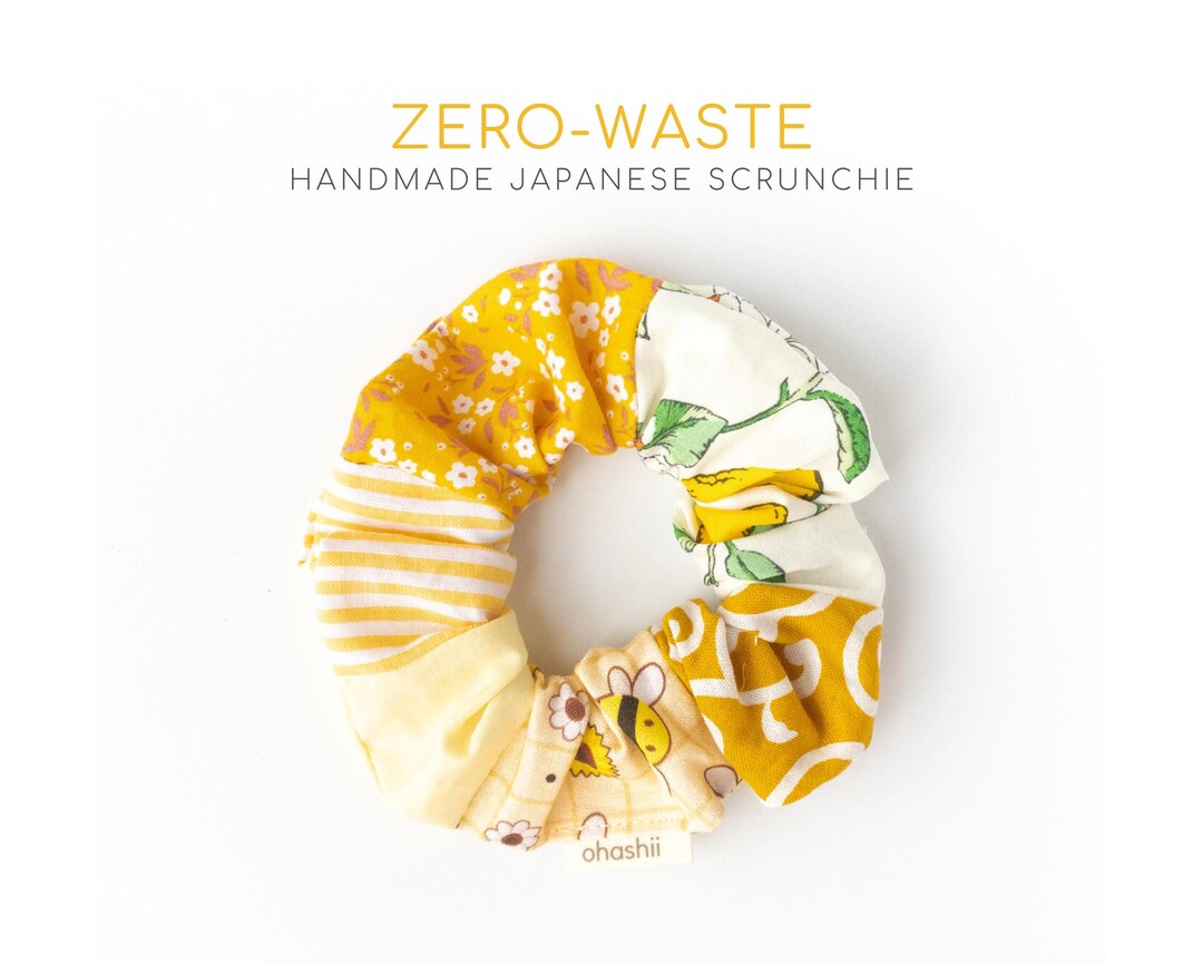 ZERO-WASTE Scrunchies | Unique Custom Upcycled Cotton Scrunchies Hair ...