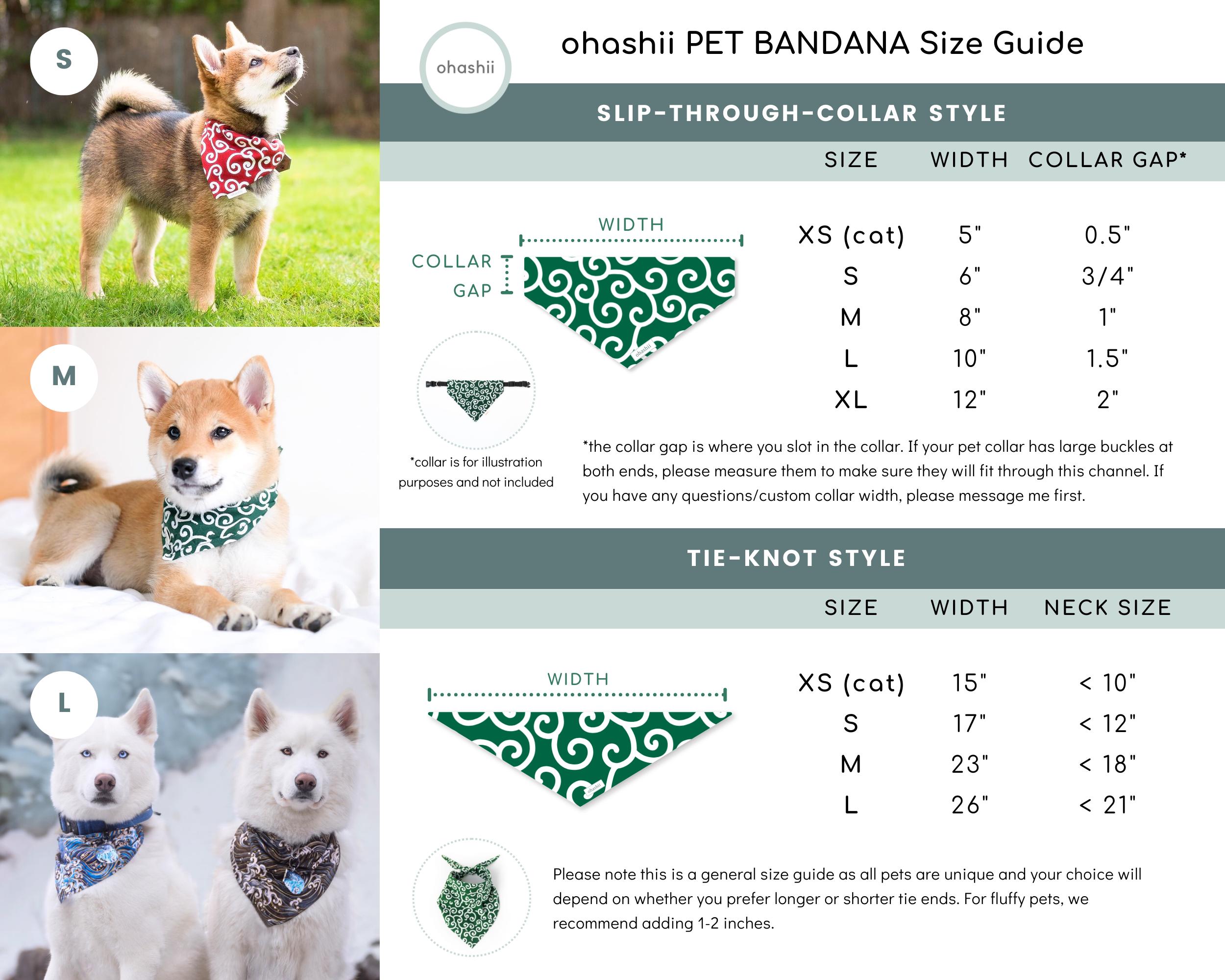 KARAKUSA Japanese Dog Bandana | Shiba Inu Dog Bandana | Japanese Cat ...