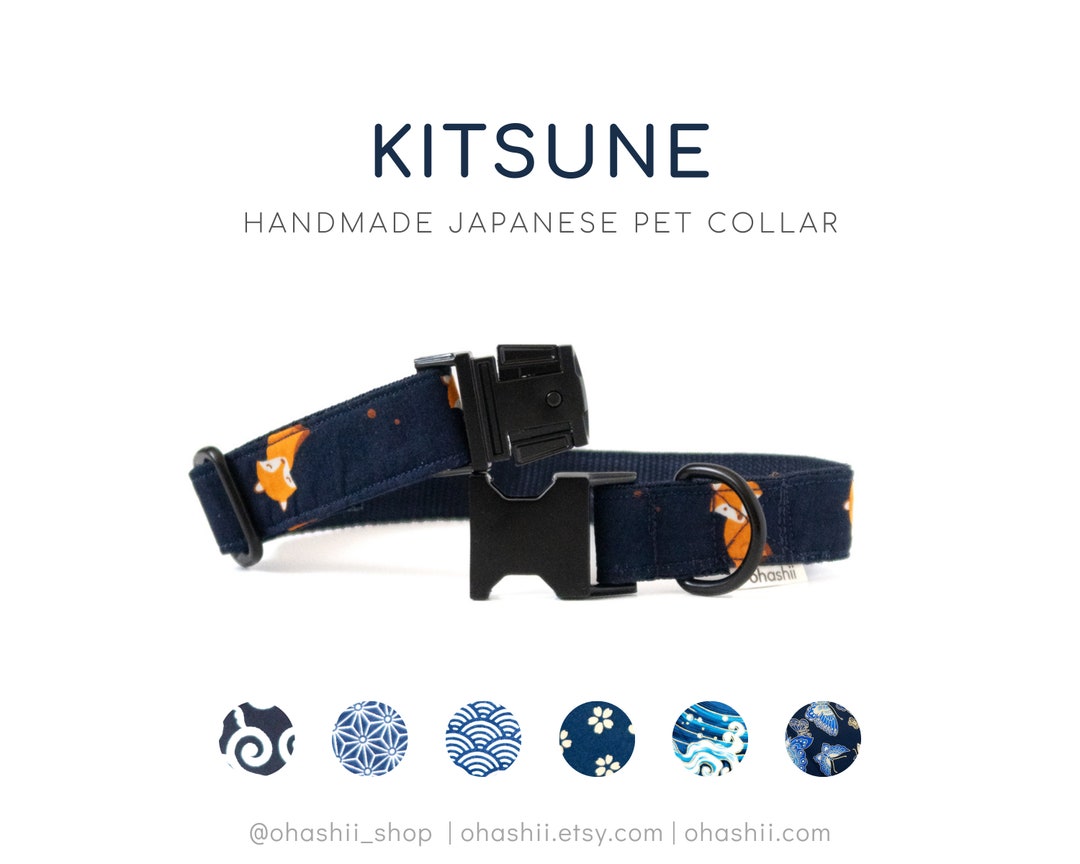 KITSUNE Pet Collar | Premium Japanese Fox Dog Collar | 70+ Kawaii ...