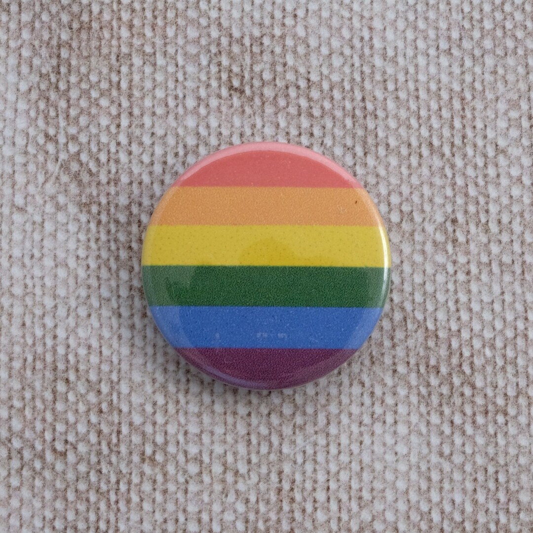 LGBT+ Rainbow Pride Flag Button Badge / Keyring / Magnet / Magnet ...