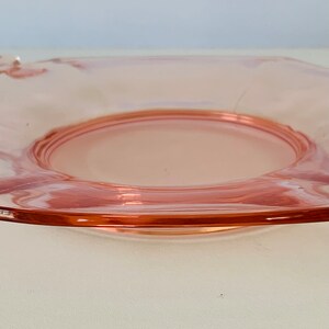 PINK GLASS TRAY, Pink Depression Glass Serving Plate With Glass Handles ...