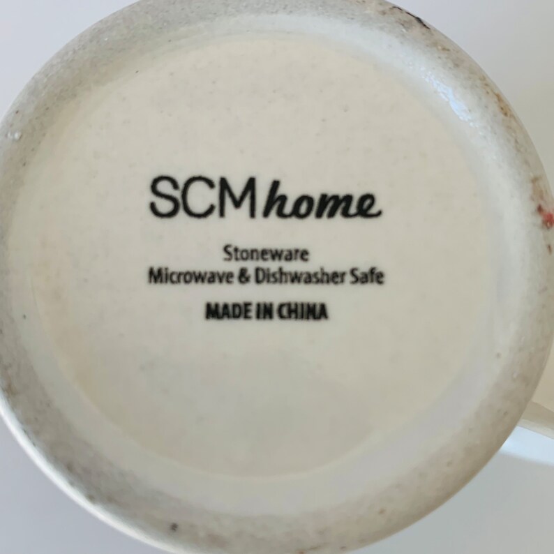 SCM STONEWARE Mug SCM Home Designs Holiday Season Coffee Cup - Etsy