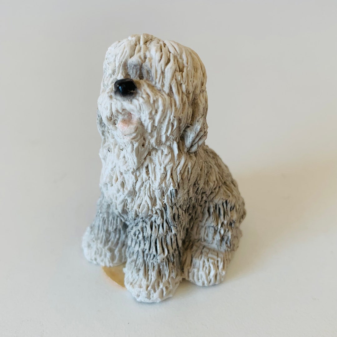 STONE CRITTERS SHEEPDOG Figure, Stone Art Figure, Stone Critters Dog, 2 ...