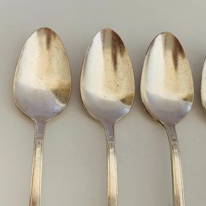 5 ROGER BROS DEMITASSE Spoons, 1847 Rogers Bros First Love 6 3/4 Long ...