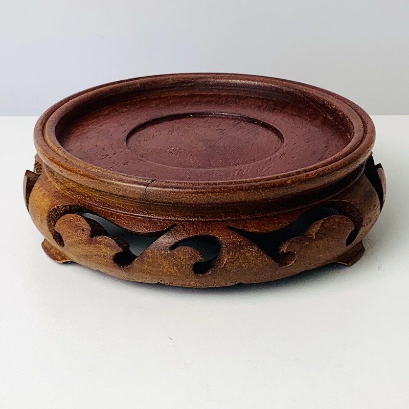 Carved Wood Stand - Etsy