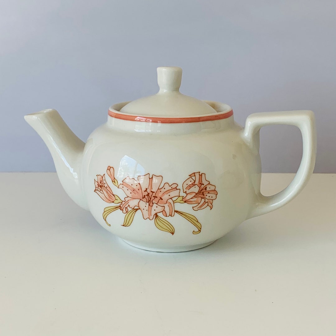 STERLING CHINA TEAPOT, Ceramic Teapot With Lid, Personal Teapot ...