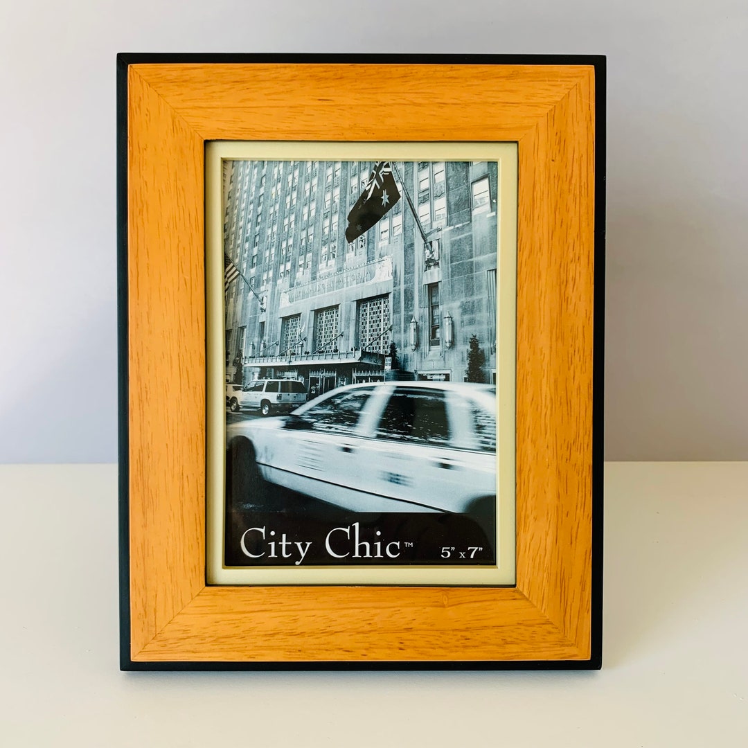 LIGHT WOOD FRAME, Multi Woods Frame With Black and Tan Trim, City Chic ...