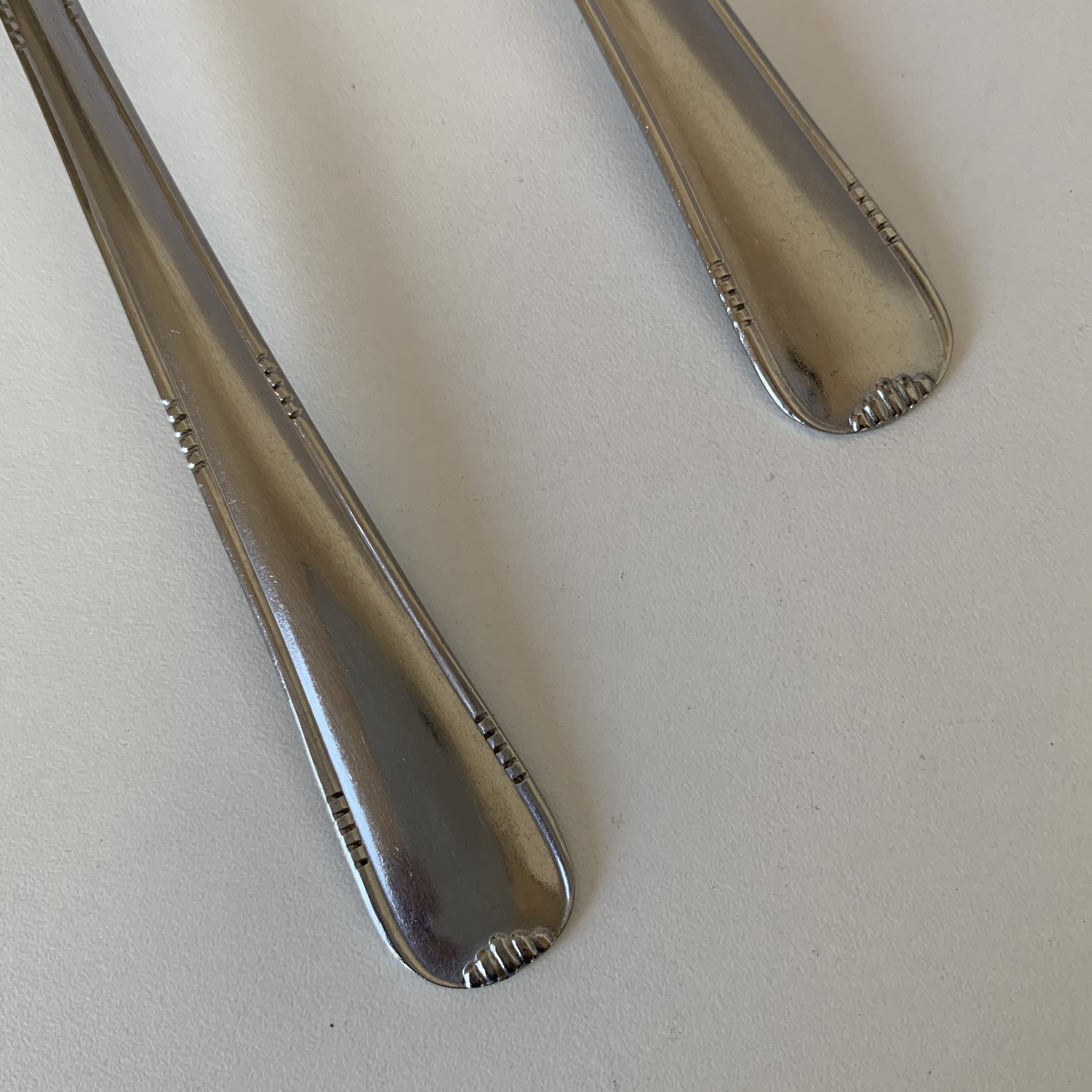 SILCO STAINLESS SPOONS Pair of Silco Stainless Serving | Etsy
