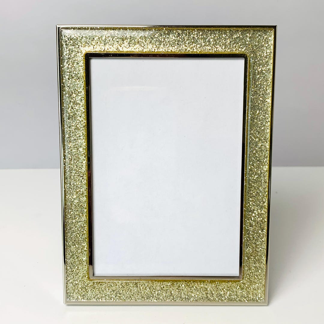 SPARKLES GOLD FINISH Picture Frame, Kensie Home Enamel Champagne Golden ...