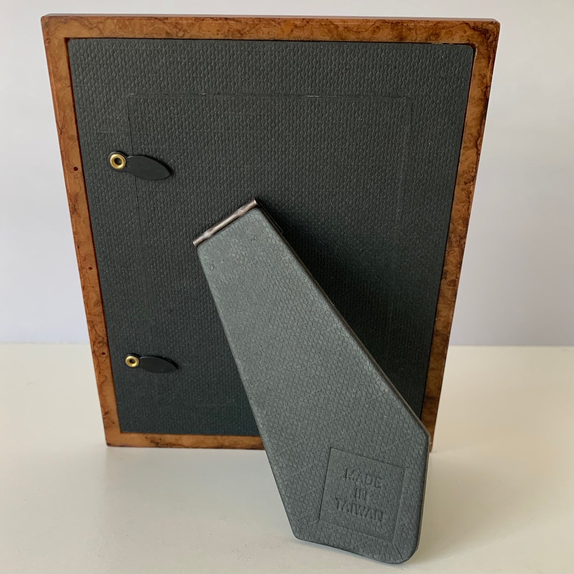 RED WOOD and METAL Photo Frame Red Wood Picture Frame With - Etsy