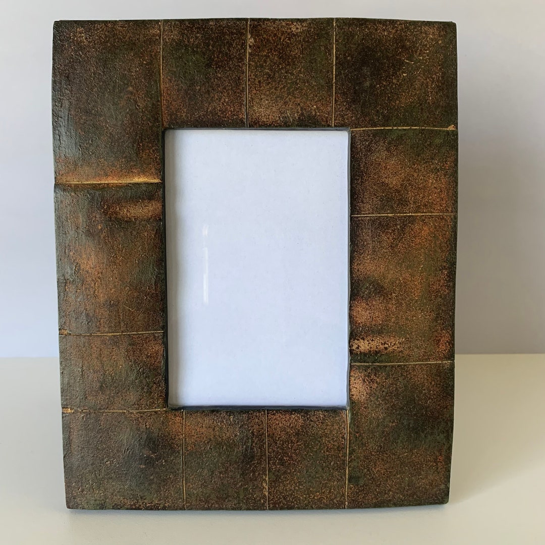 STONE LOOK FRAME, Large Heavy Stone Like Resin Composite Picture Frame ...