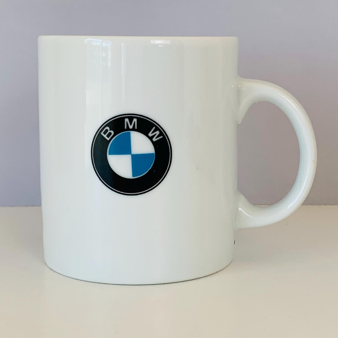 BMW LOGO Mug, BMW Classic White Black and Blue Logo, Large Ceramic ...