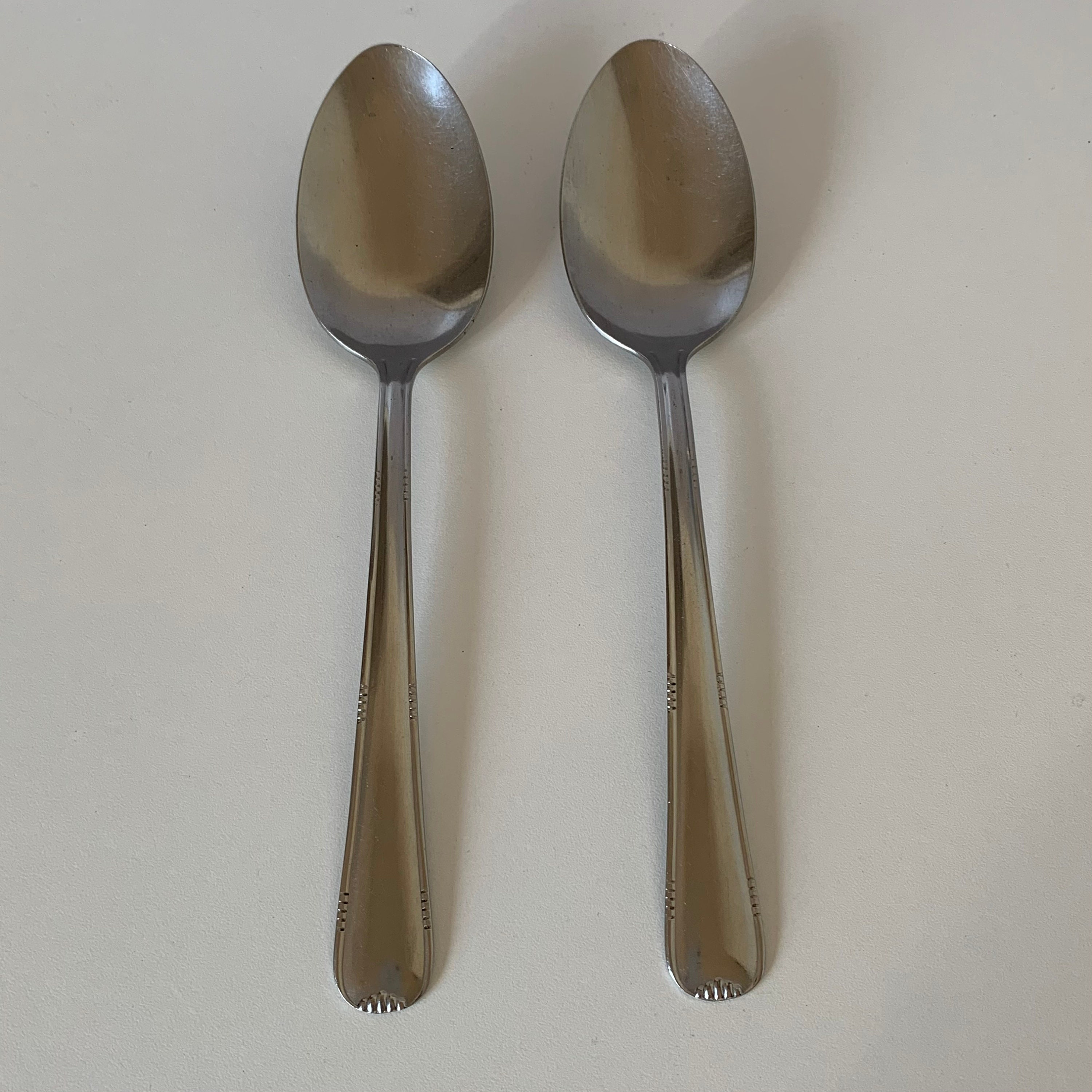 SILCO STAINLESS SPOONS Pair of Silco Stainless Serving | Etsy