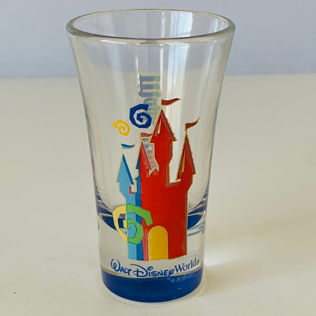 MAGIC KINGDOM Walt Disney World Colorful Tall Shot Glass, Magic Kingdom ...