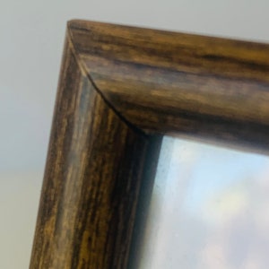 2 INTERCRAFT FAUX WOOD Metal Photo Frames, Small Metal Picture Frames ...