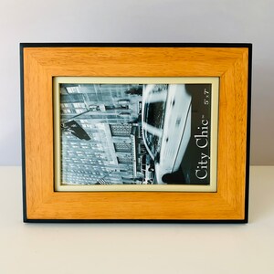 LIGHT WOOD FRAME, Multi Woods Frame With Black and Tan Trim, City Chic ...