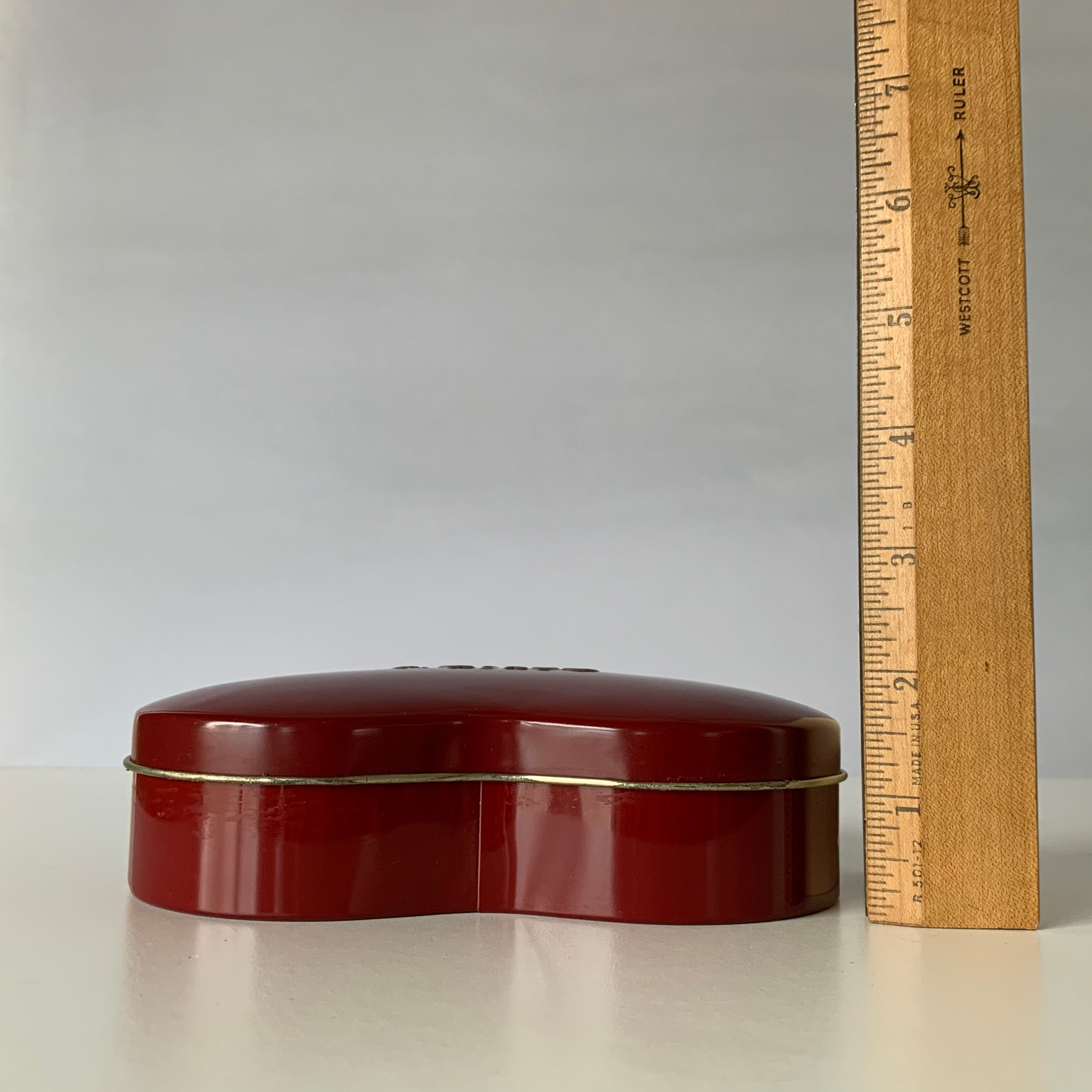 RED HEART TIN Maxims De Paris France Red Heart Shaped Empty - Etsy