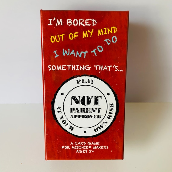 GAME AGES 8 and UP Not Parent Approved A Card Game for Kids - Etsy