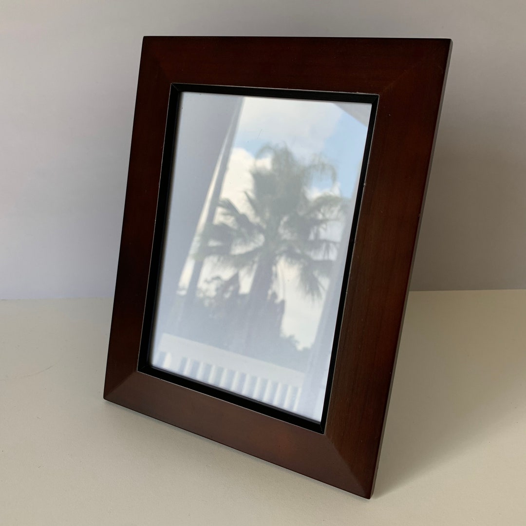 PRINZ WOOD FRAME, Brown Wood Picture Frame With Balck Trim, Dark Walnut ...