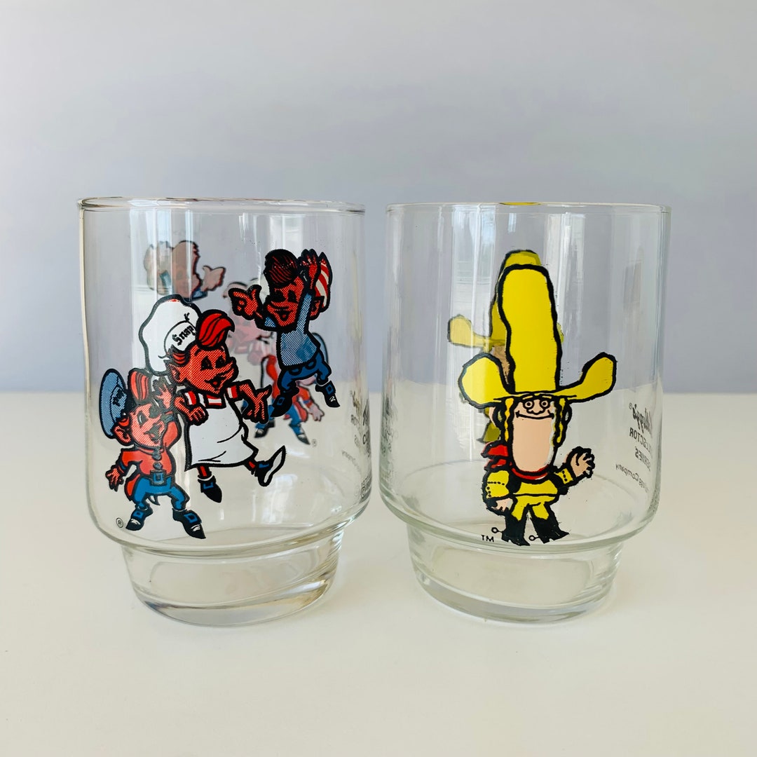 2 KELLOG'S COLLECTOR GLASSES, 1977 Kellogg's Collector Series Drinking ...