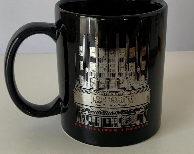 LATE SHOW LETTERMAN Mug, Ed Sullivan Theater Coffee Cup, the Late Show ...