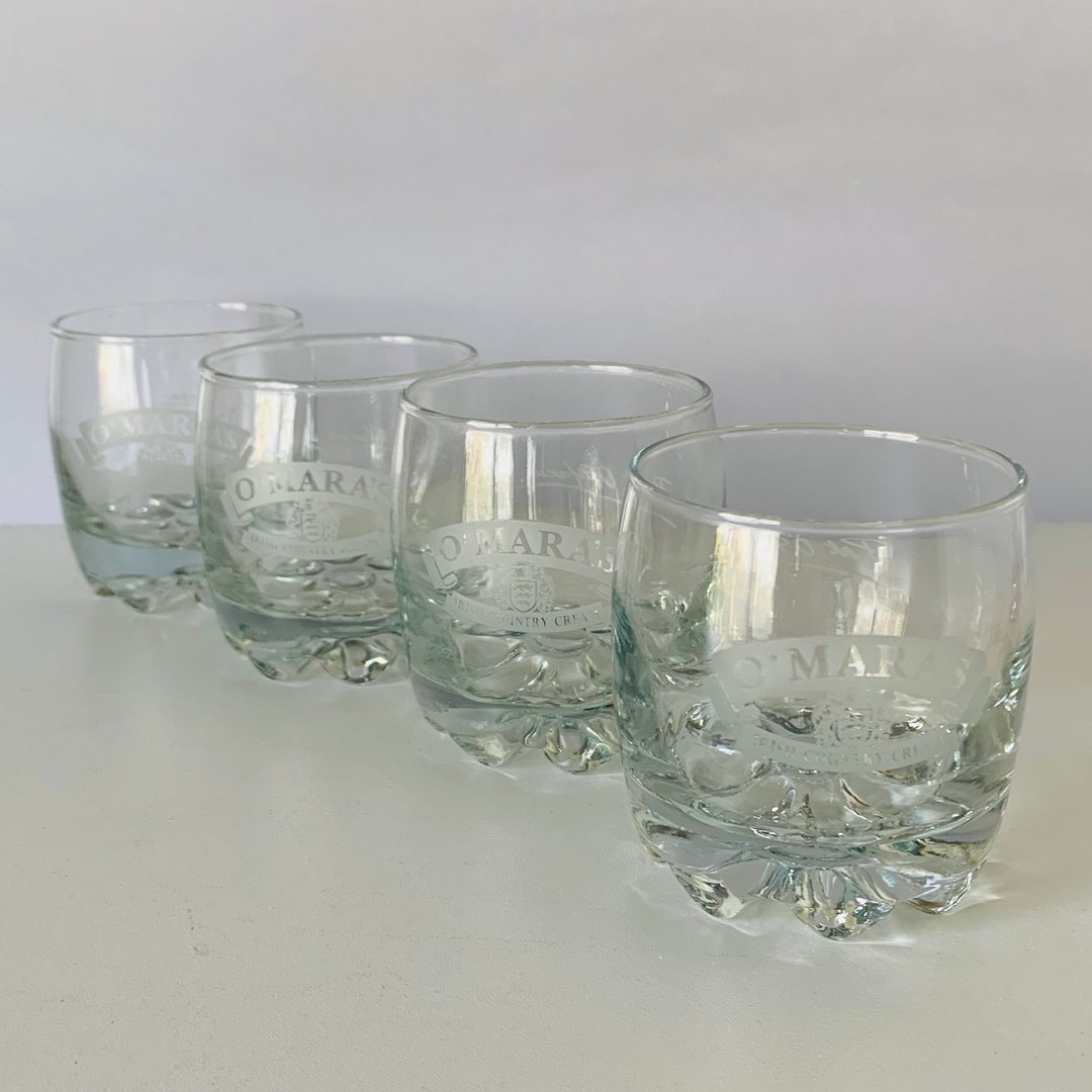 4 O'MARA'S ROUND GLASSES, O'mara's Signature Irish Country Cream ...