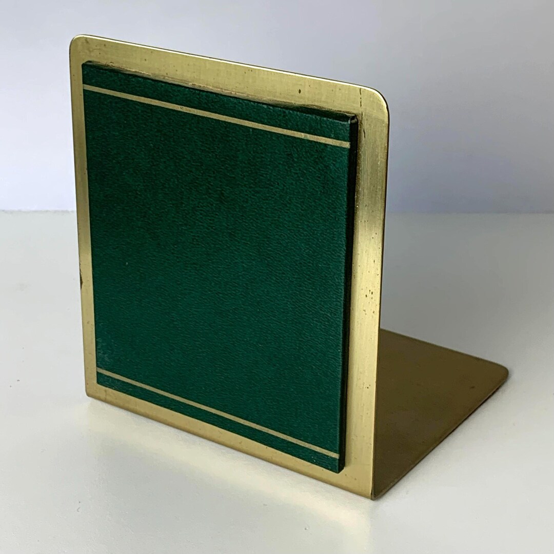 VINTAGE BOOKEND, MCM Metal Bookend by Duk It Smith Mcdonald, Vintage ...