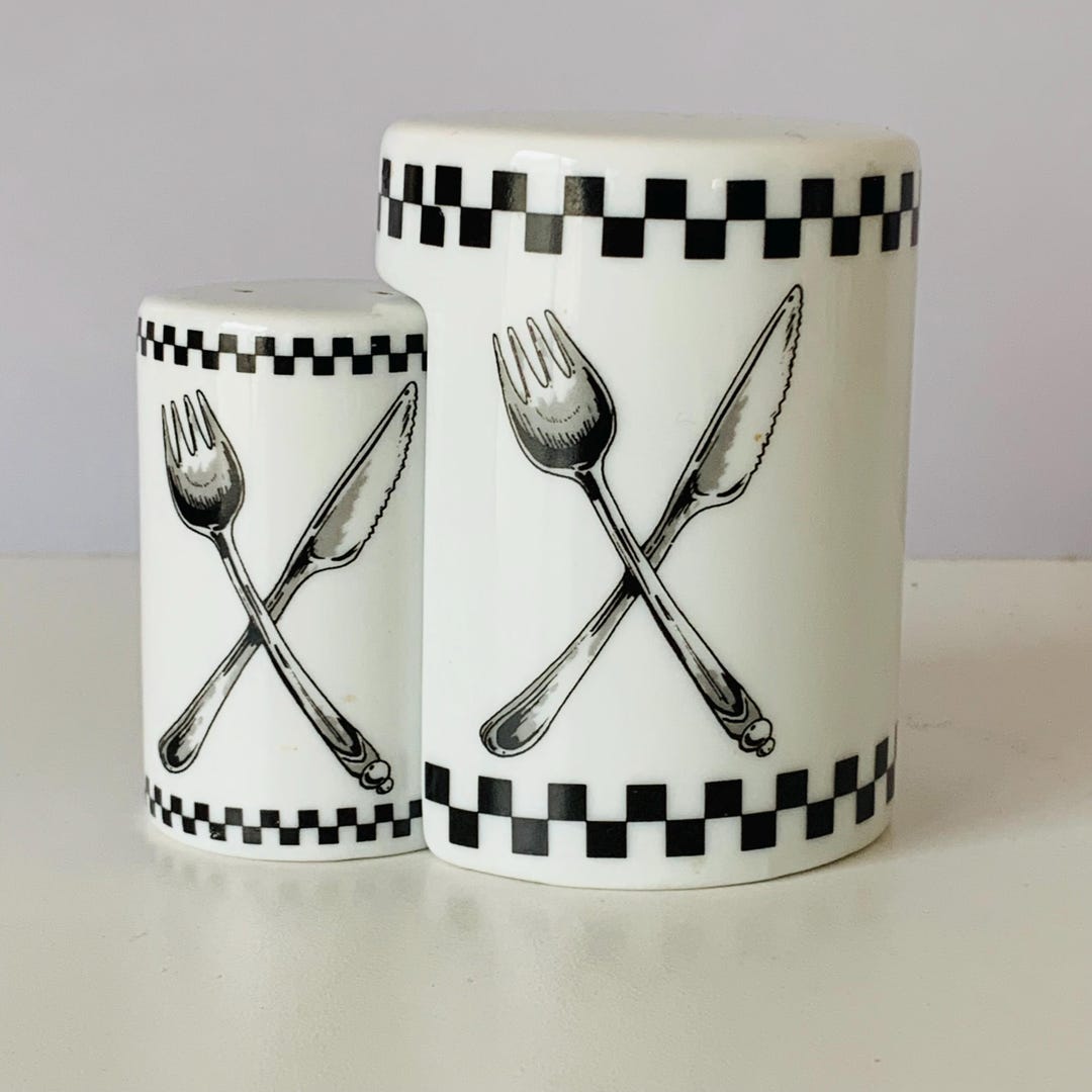 VINTAGE SALT and PEPPER Shakers, Russ Berrie and Co Eclectic Salt and ...